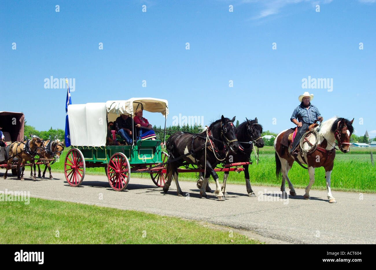 Back to Batoche red river cart journey and trail ride 2004 at Carberry ...
