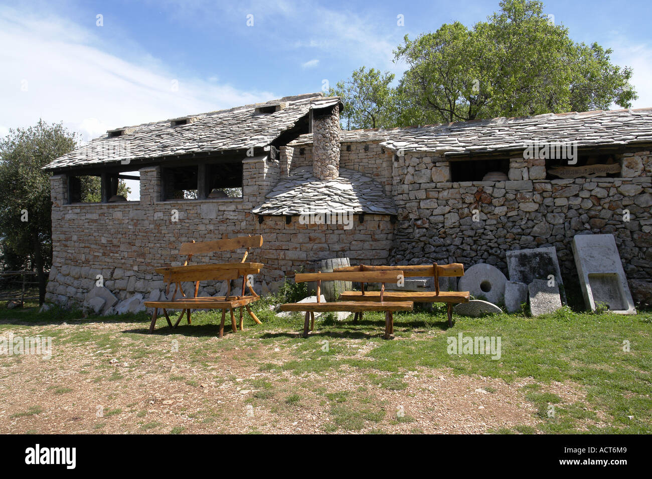 Restaurant Humac in Hvar island Dalmatia Adria Croatia Stock Photo - Alamy