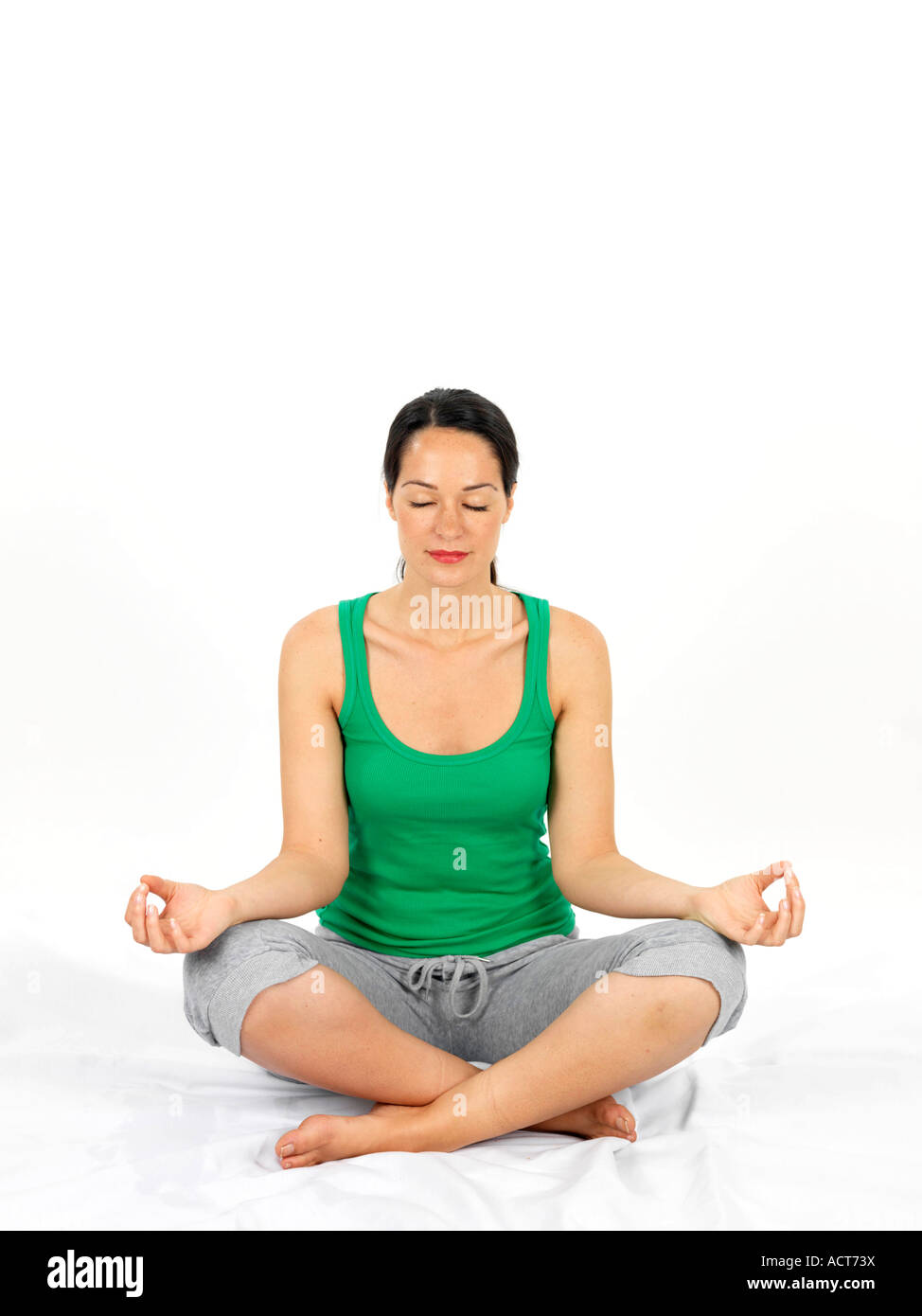 Young Woman Performing Yoga Model Released Stock Photo - Alamy