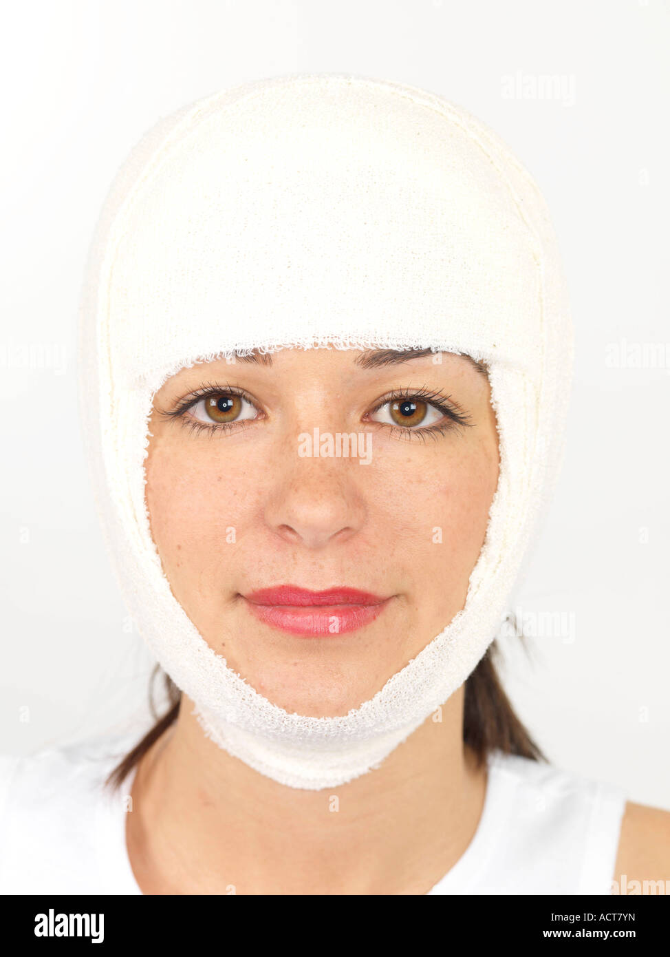 Young Woman Recovering From Surgery Model Released Stock Photo - Alamy