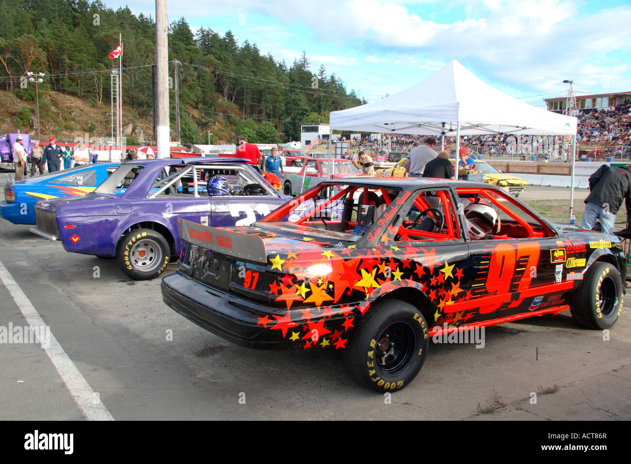 Stock cars western speedway Stock Photo - Alamy