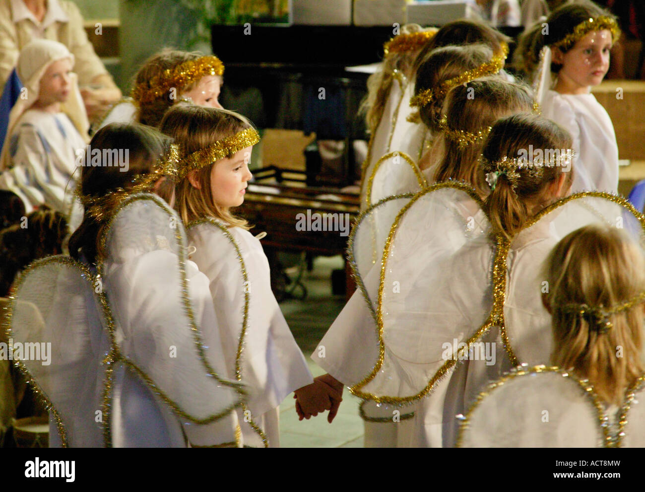 Primary school children perform a nativity play South Africa Stock ...