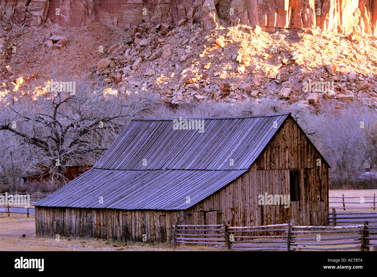 Historic Barn, Fruita, Capitol Reef National Park, Utah Stock Photo - Alamy