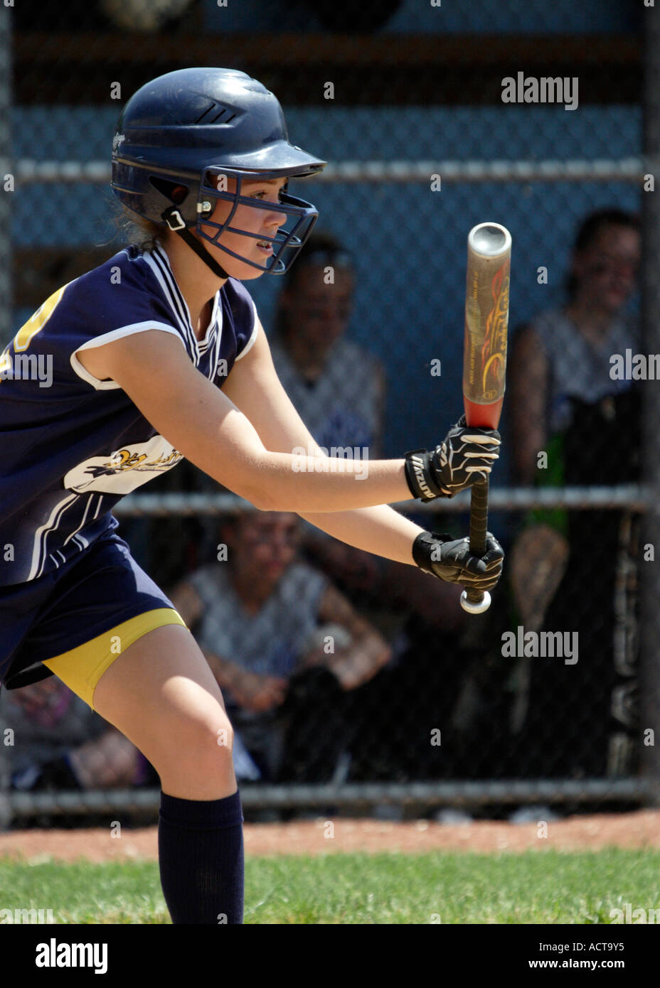Girl Softball Batter High Resolution Stock Photography and Images - Alamy