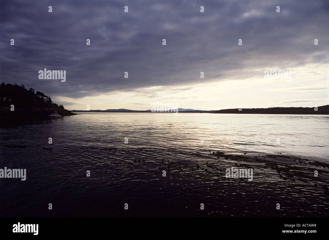 "Evening, "Shark Point", Lopez Island Stock Photo - Alamy