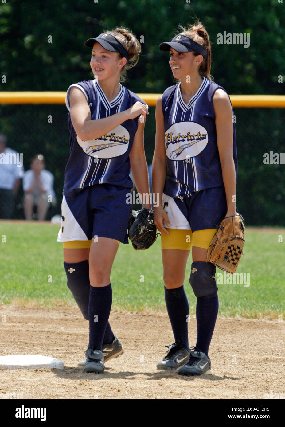 Softball - Teammates and friends Stock Photo - Alamy