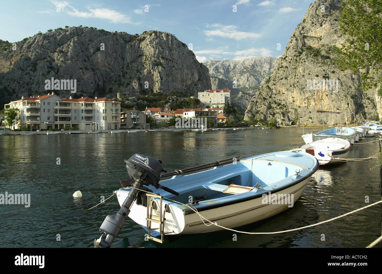 River Cetina and Canyon Omis Omis Makarska Riviera Adria Dalmatia ...