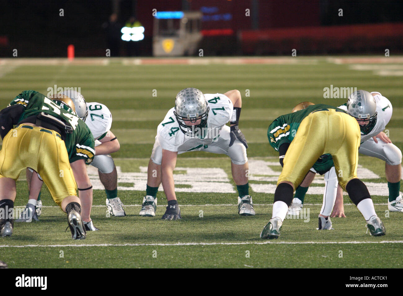 High School football players set for play Stock Photo - Alamy
