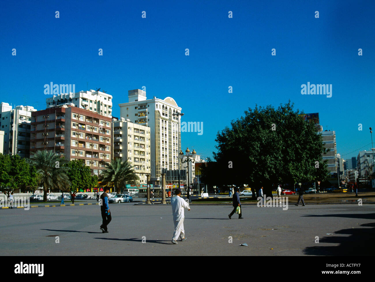 Sharjah UAE Street Scene Stock Photo - Alamy