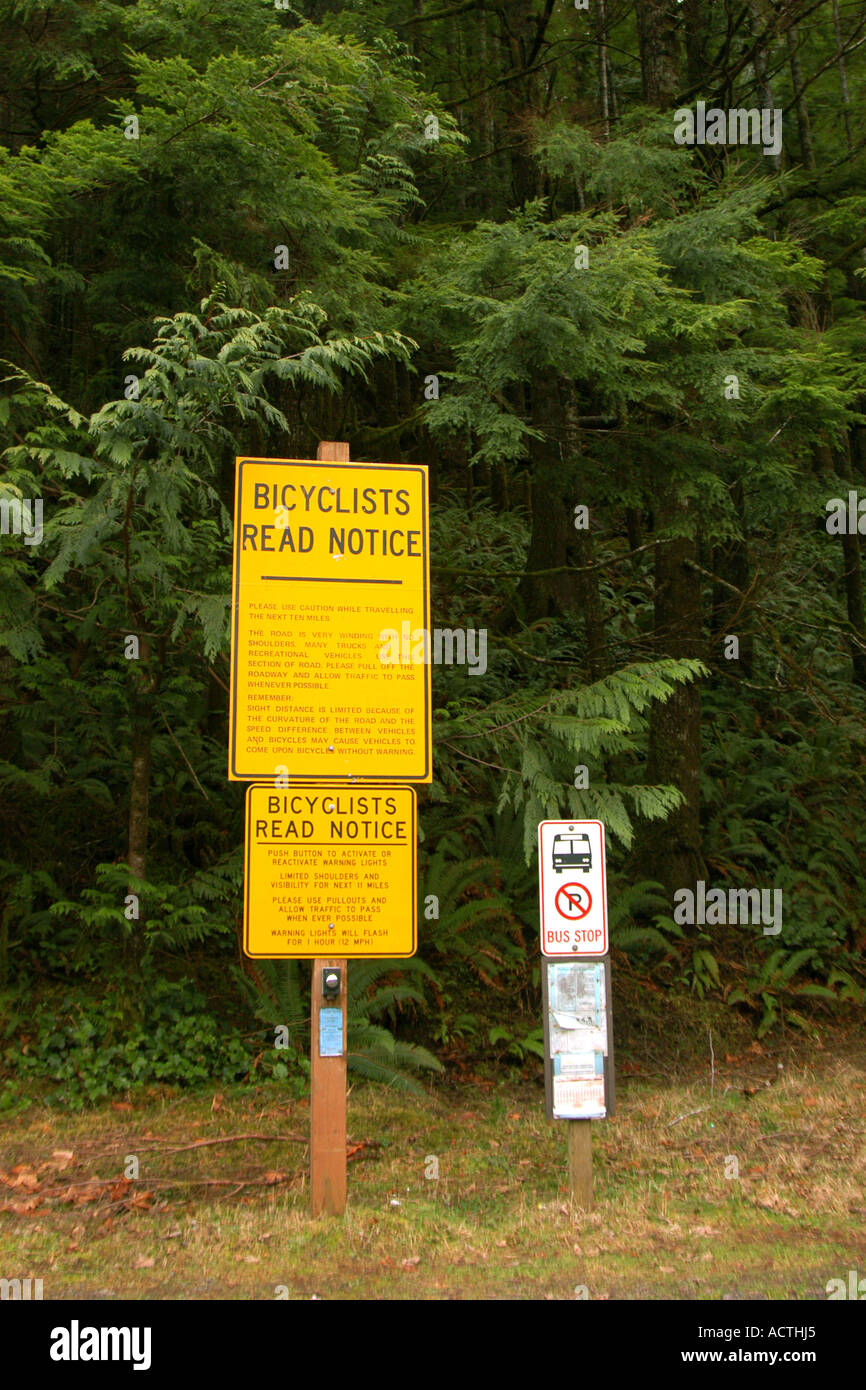 Notice for bicyclists hi-res stock photography and images - Alamy