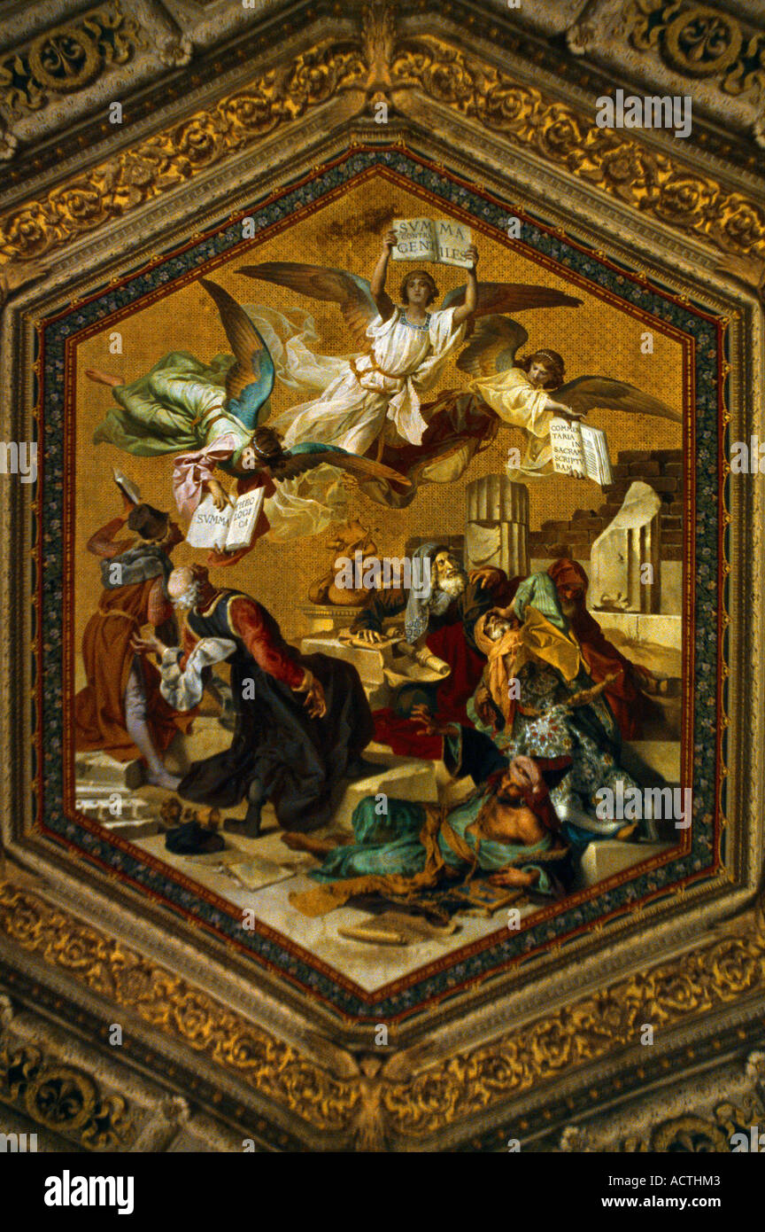 Angels Ceiling Mural Vatican Museum Rome Italy Stock Photo - Alamy