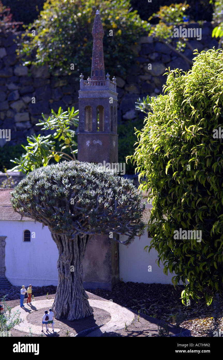 tree small building model pueblo chico canary islands islas canarias ...