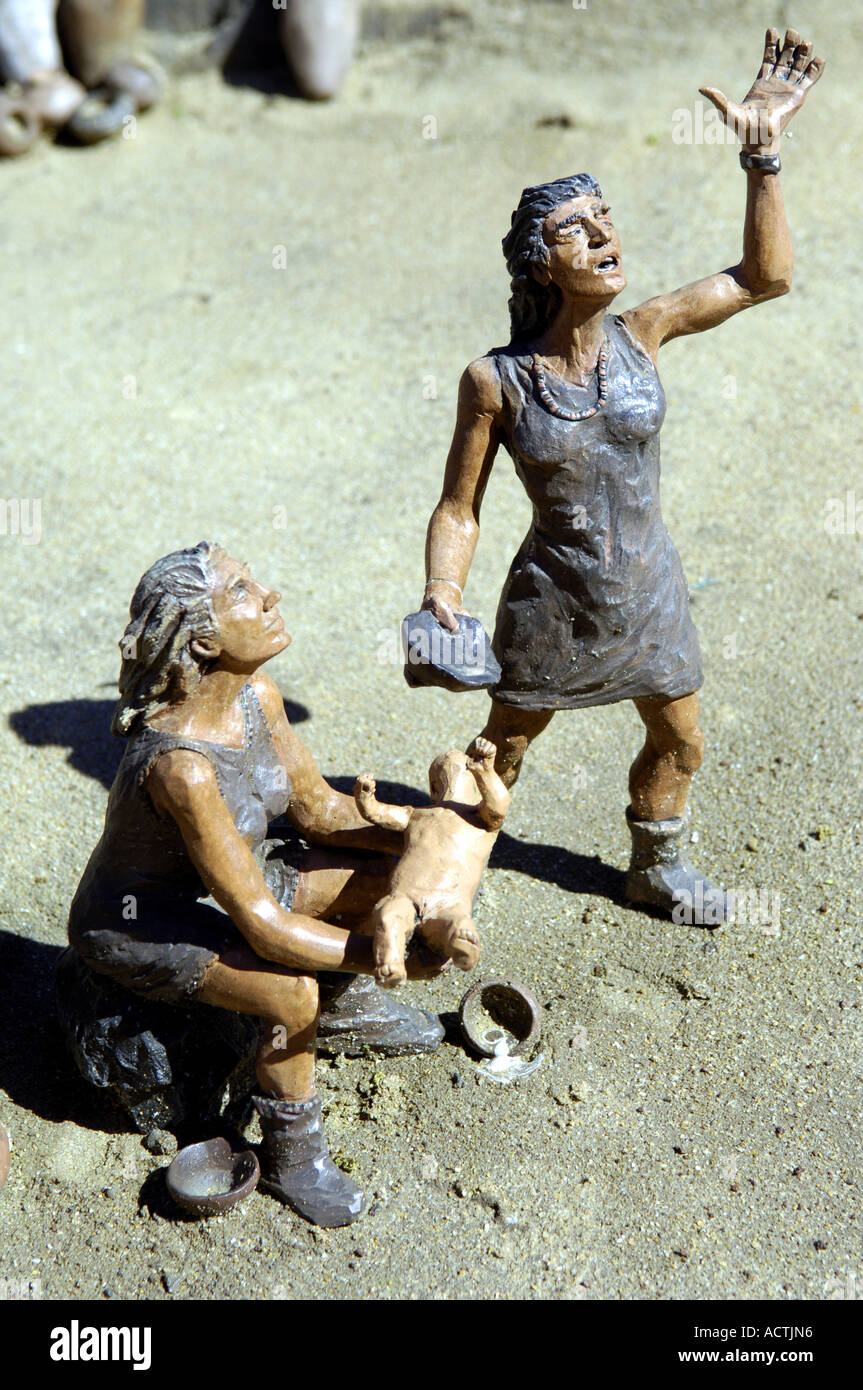 model cavemen caveman prehistory prehistoric pueblo chico canary ...