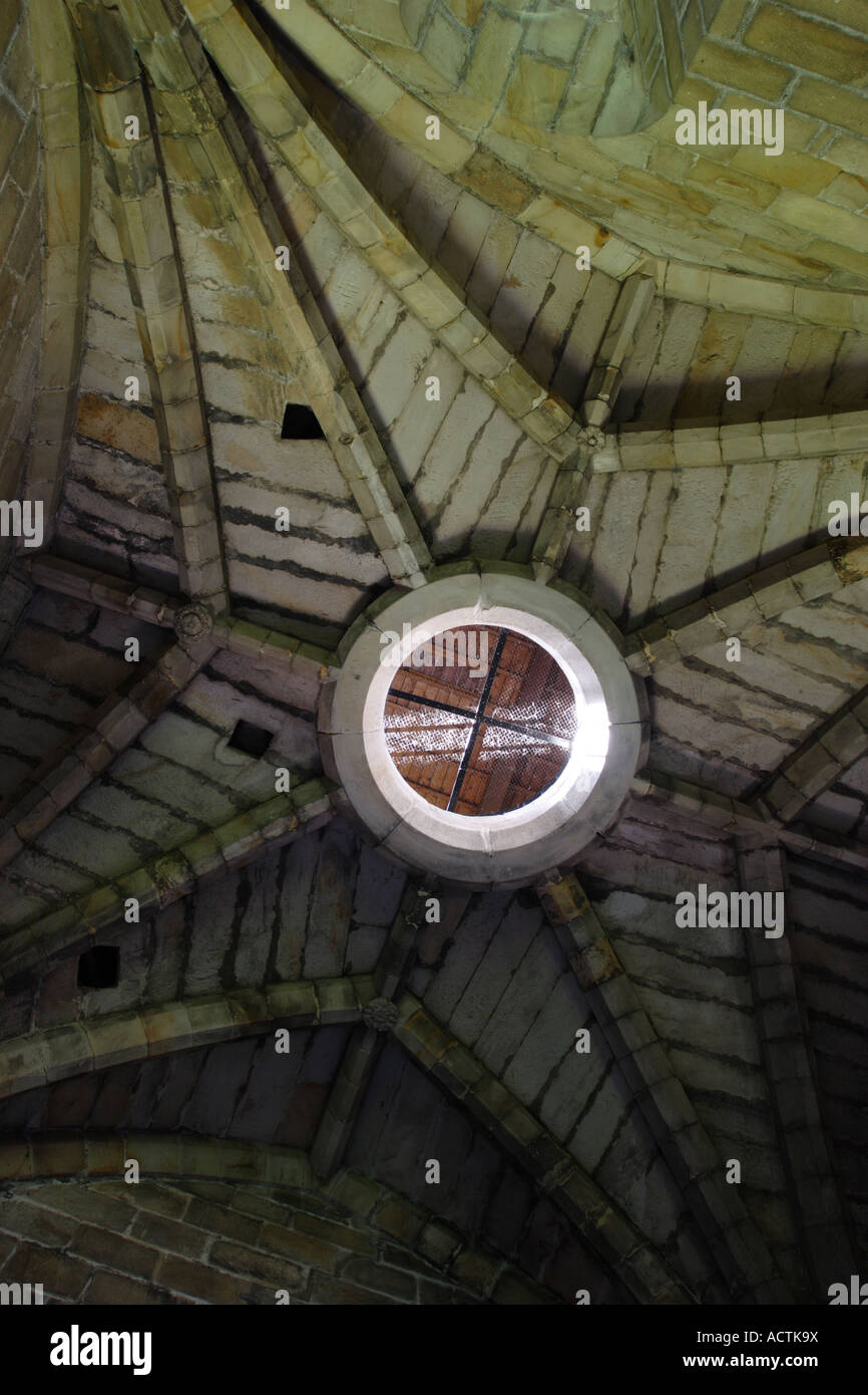 Vaulted ceiling of the belltower of Cambuskenneth Abbey Stock Photo - Alamy