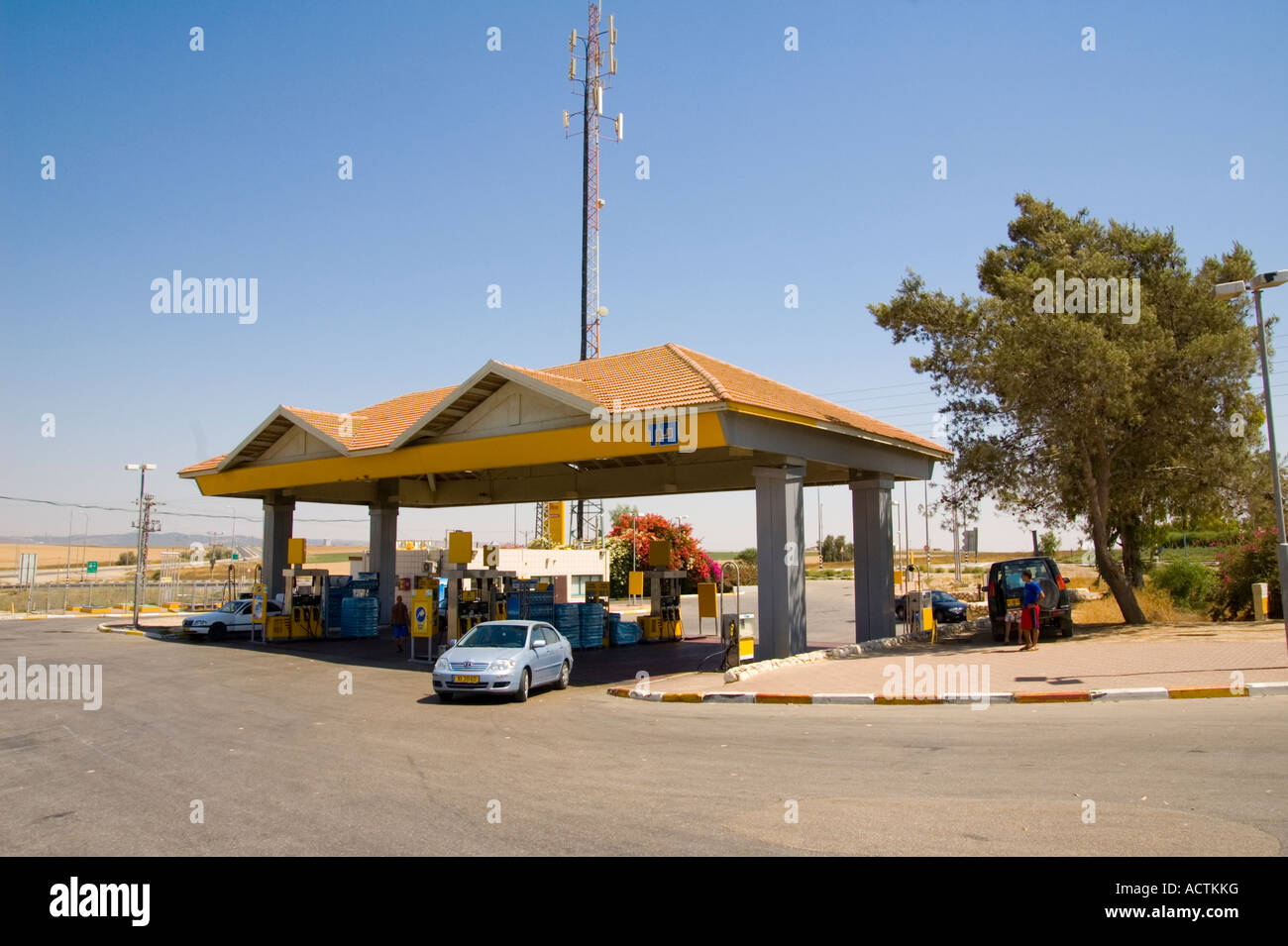 Israel a PAZ petrol station Stock Photo - Alamy