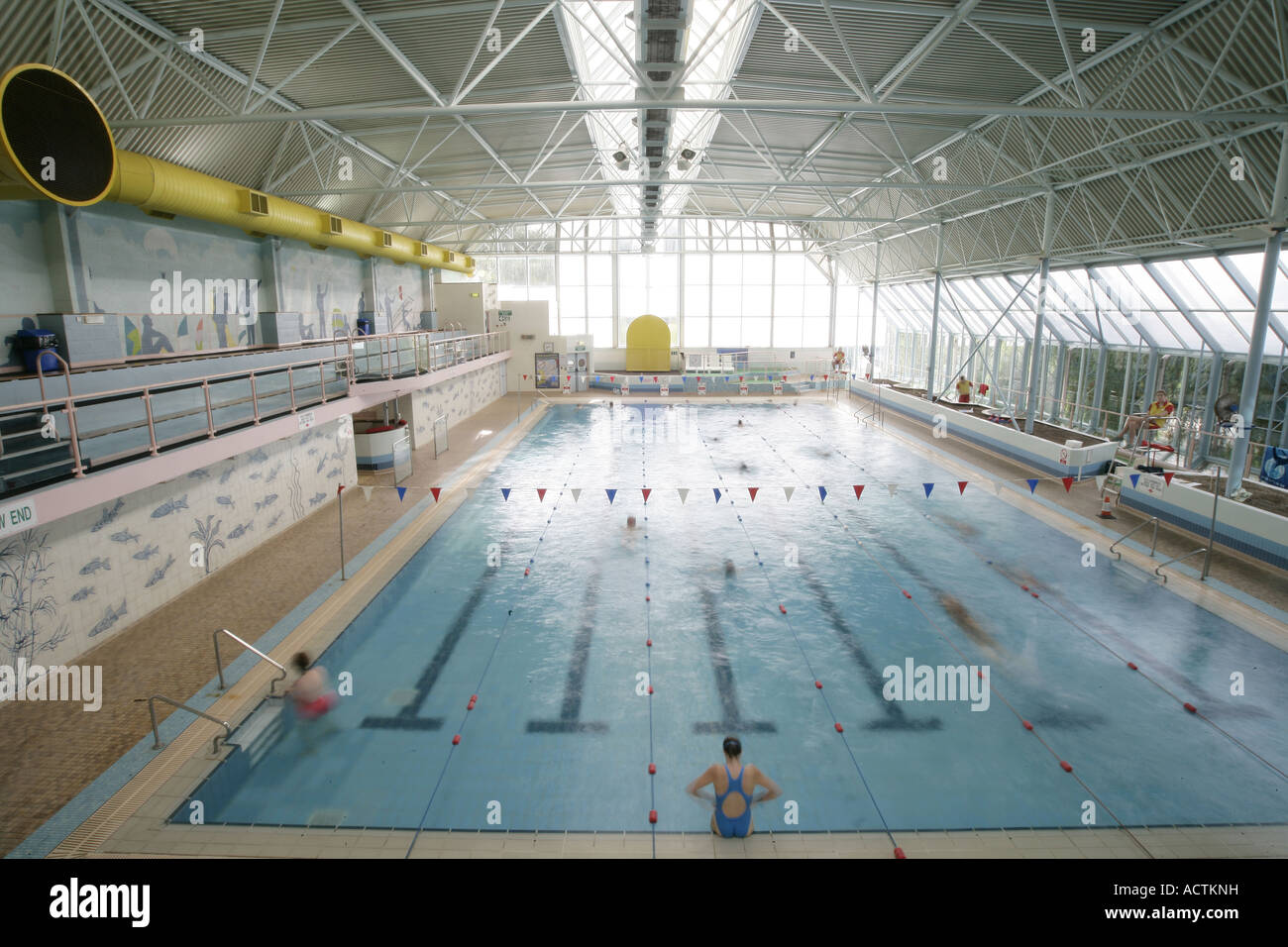 Indoor swimming pool Stock Photo - Alamy