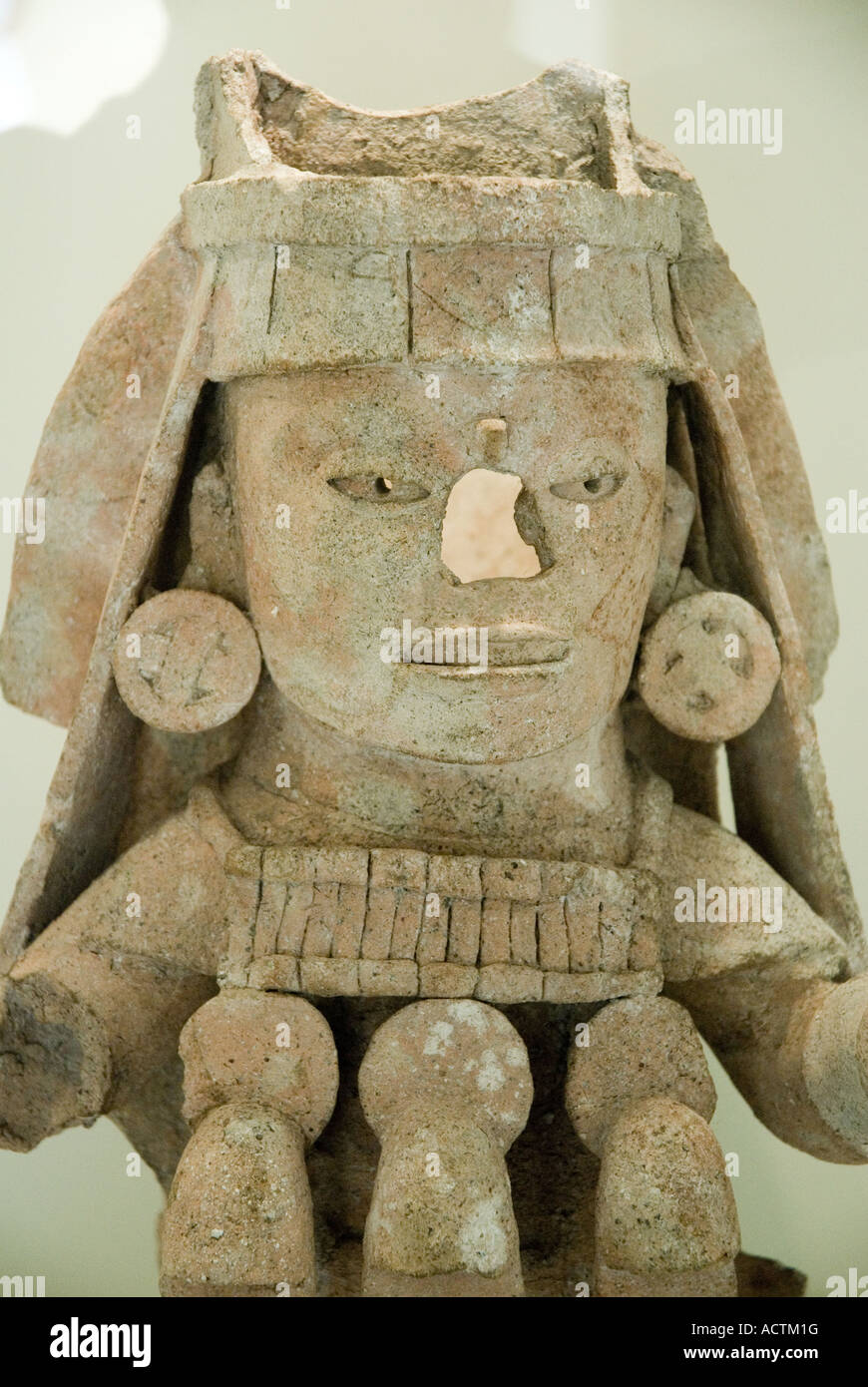 Mayan Statue in the Campeche fort miguel museum Mexico Stock Photo - Alamy
