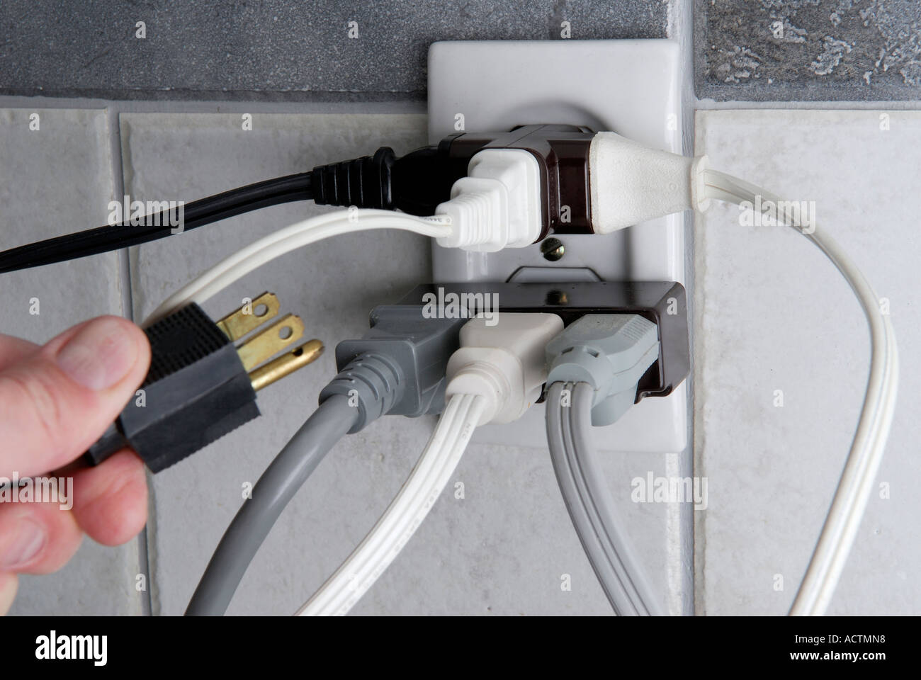Overloaded Electrical Outlet Stock Photos & Overloaded Electrical ...