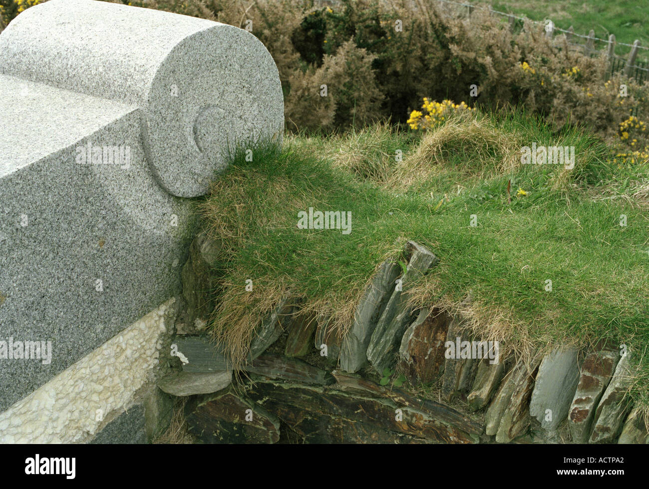 Traditional Cornish stonewall and modern design along the Cornish ...