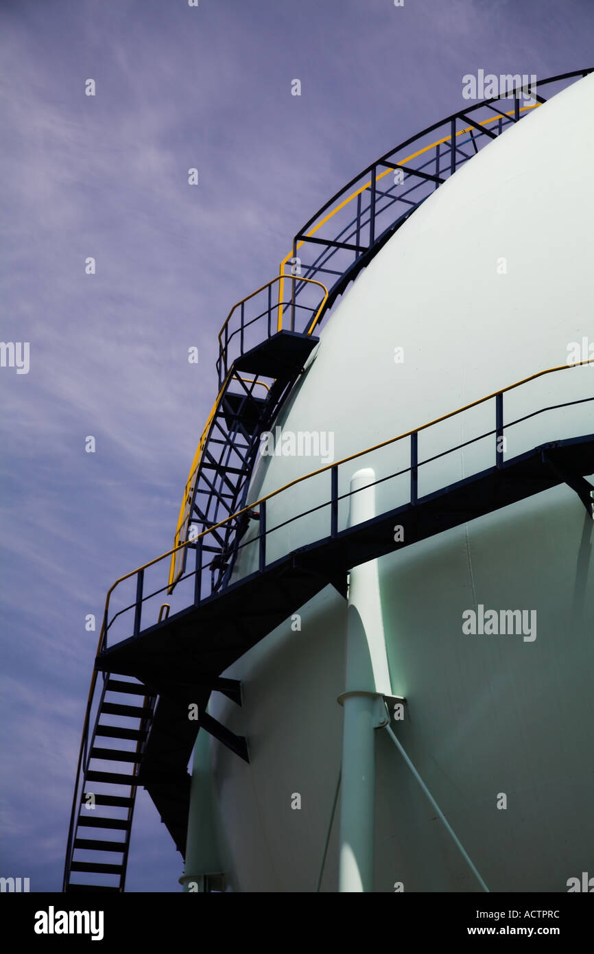 gas storage container in northern Japan Stock Photo - Alamy