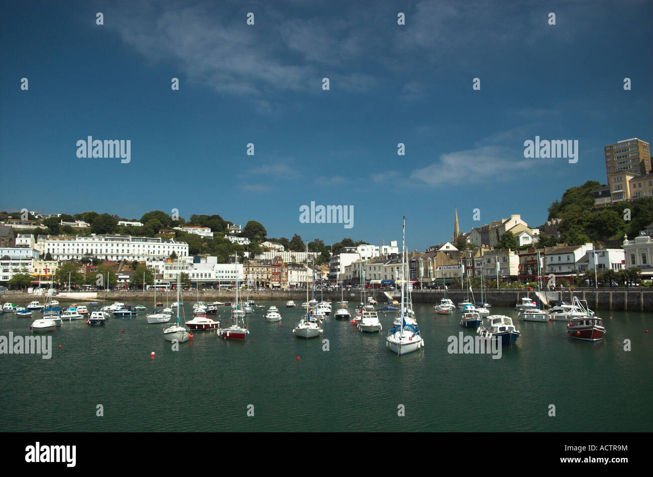 Torquay Harbour and sea front Devon United Kingdom Great Britain ...