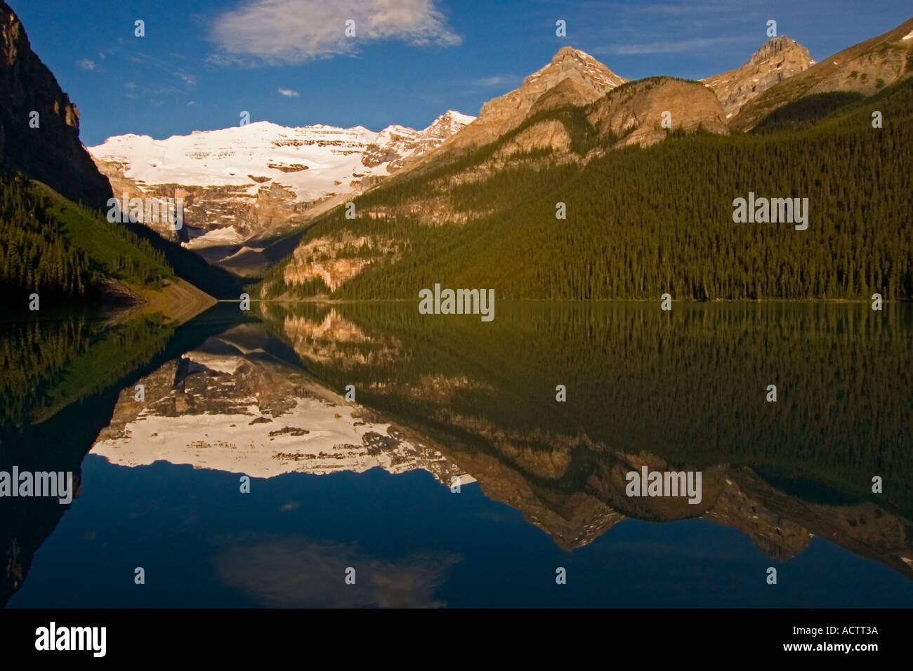 Lake Louise reflections, Banff National Park, Alberta Canada Stock Photo - Alamy
