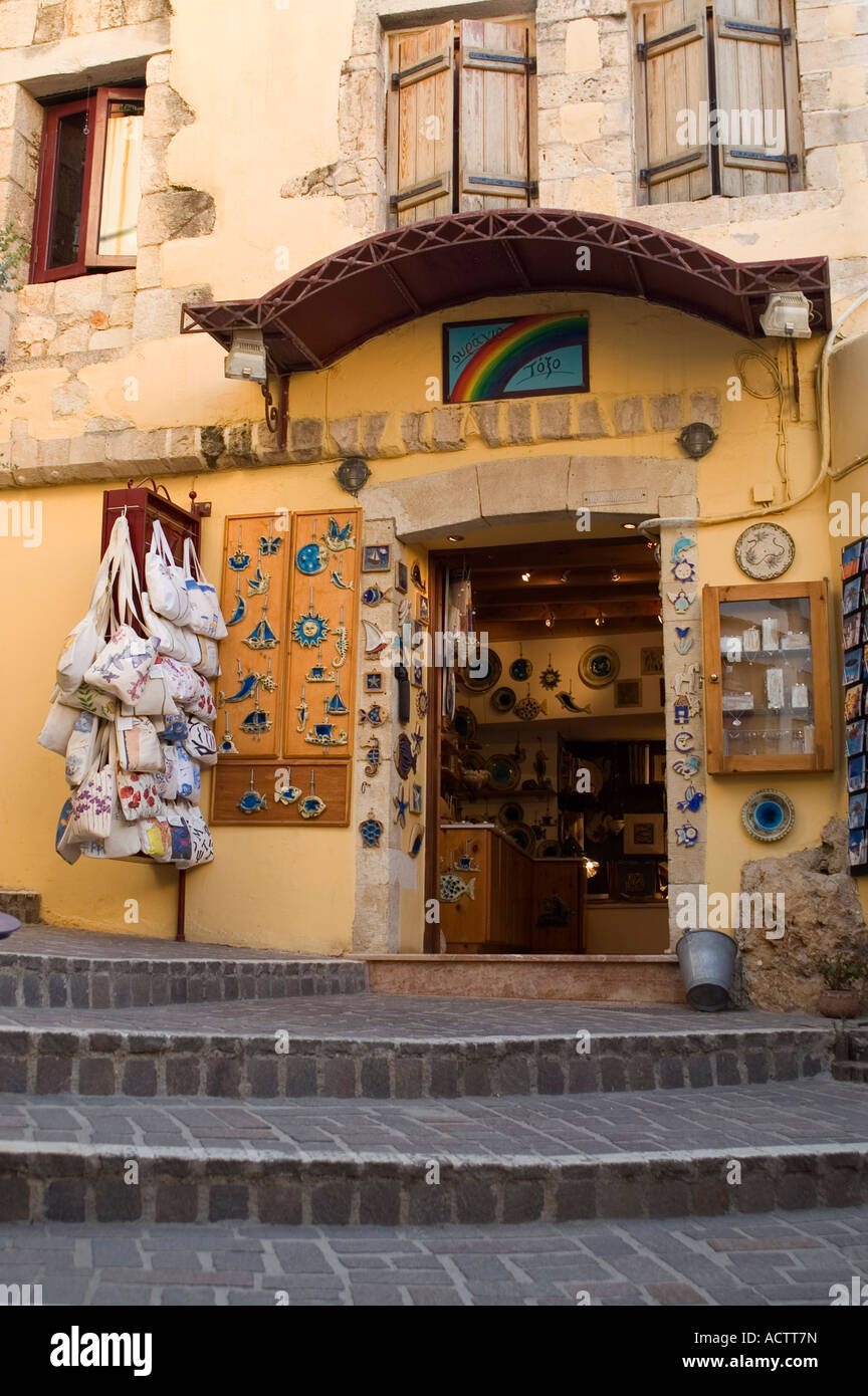 Shopping street in chania crete hi-res stock photography and images - Alamy