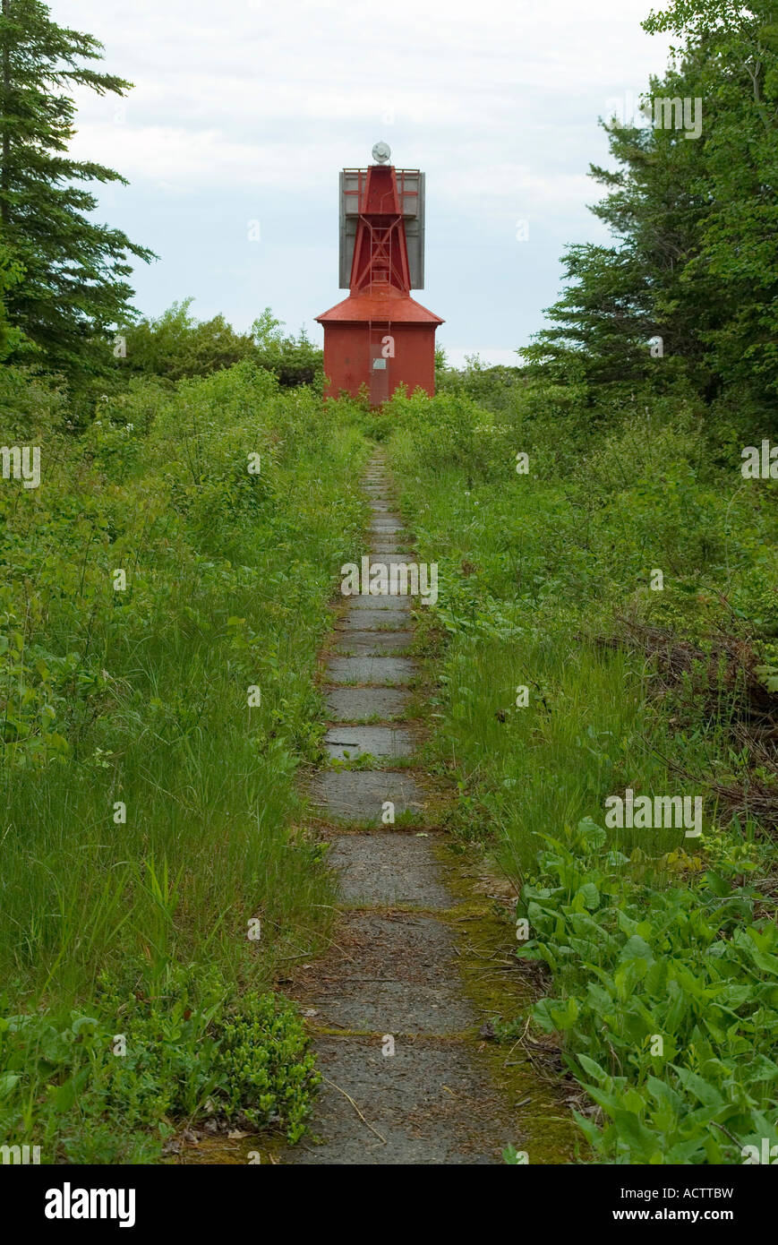 Copper Harbor Front Range Light Stock Photo - Alamy