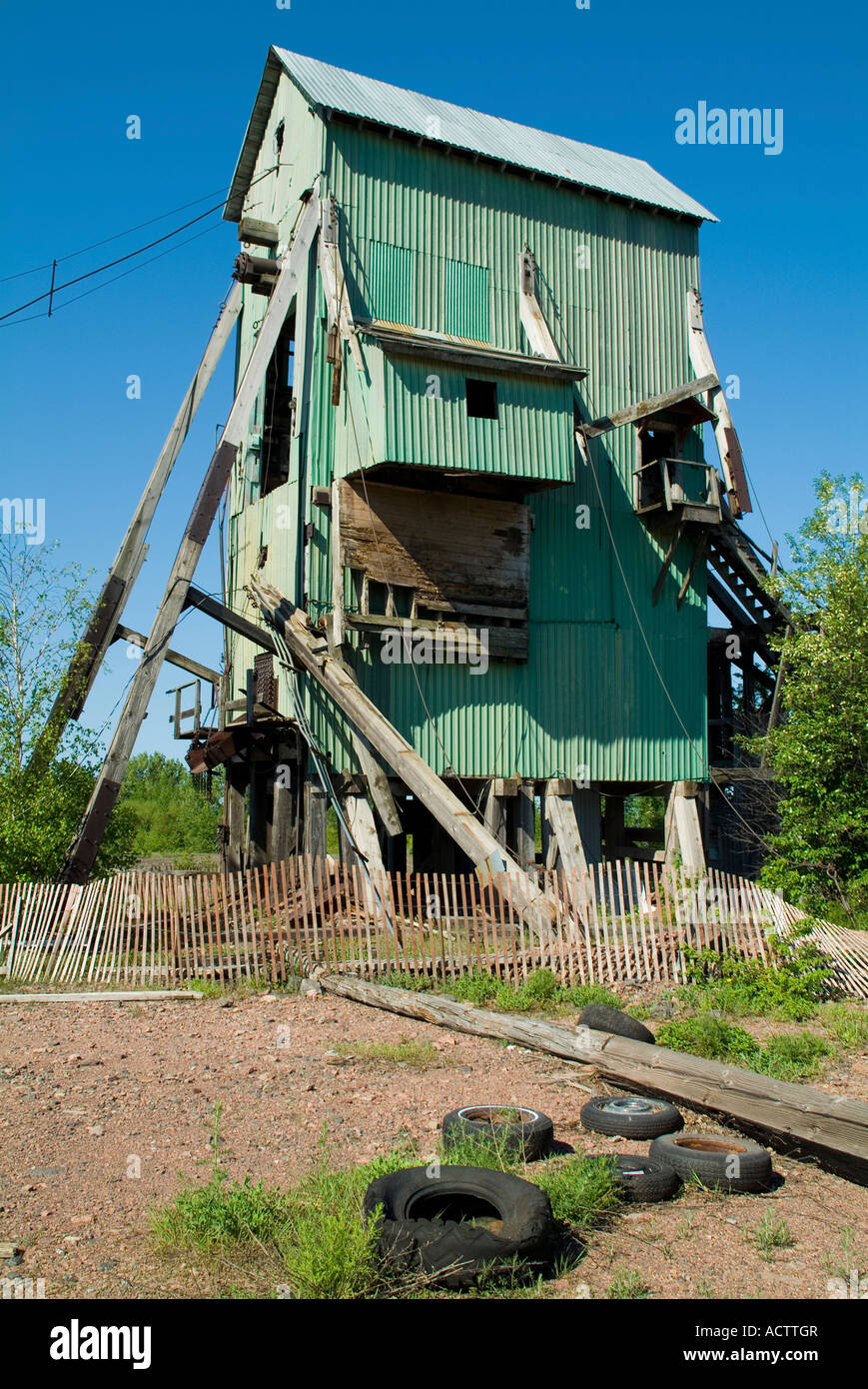 AN OLD WATCH TOWER HOUSE SUPPORTED BY PILLARS Stock Photo - Alamy
