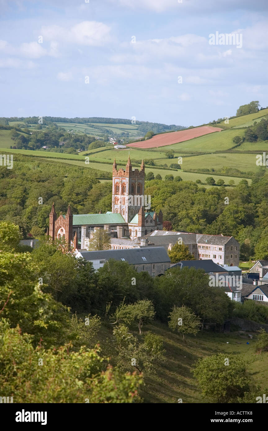 View of Buckfast Abbey, Buckfastleigh, Dartmoor National Park, Devon ...