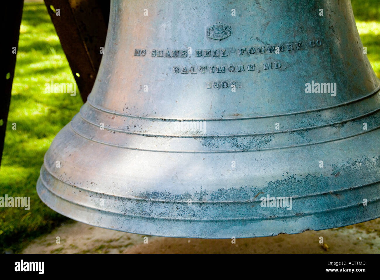 AN OLD BIG BELL FROM 1806 MADE BY MC SHANE FOUNDRY COMPANY IN BALTIMORE ...