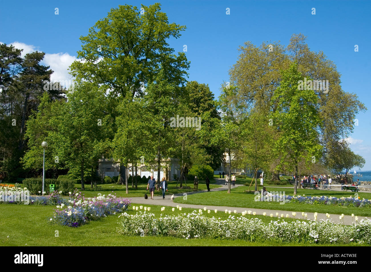Summer in the park Geneva Switzerland Stock Photo - Alamy