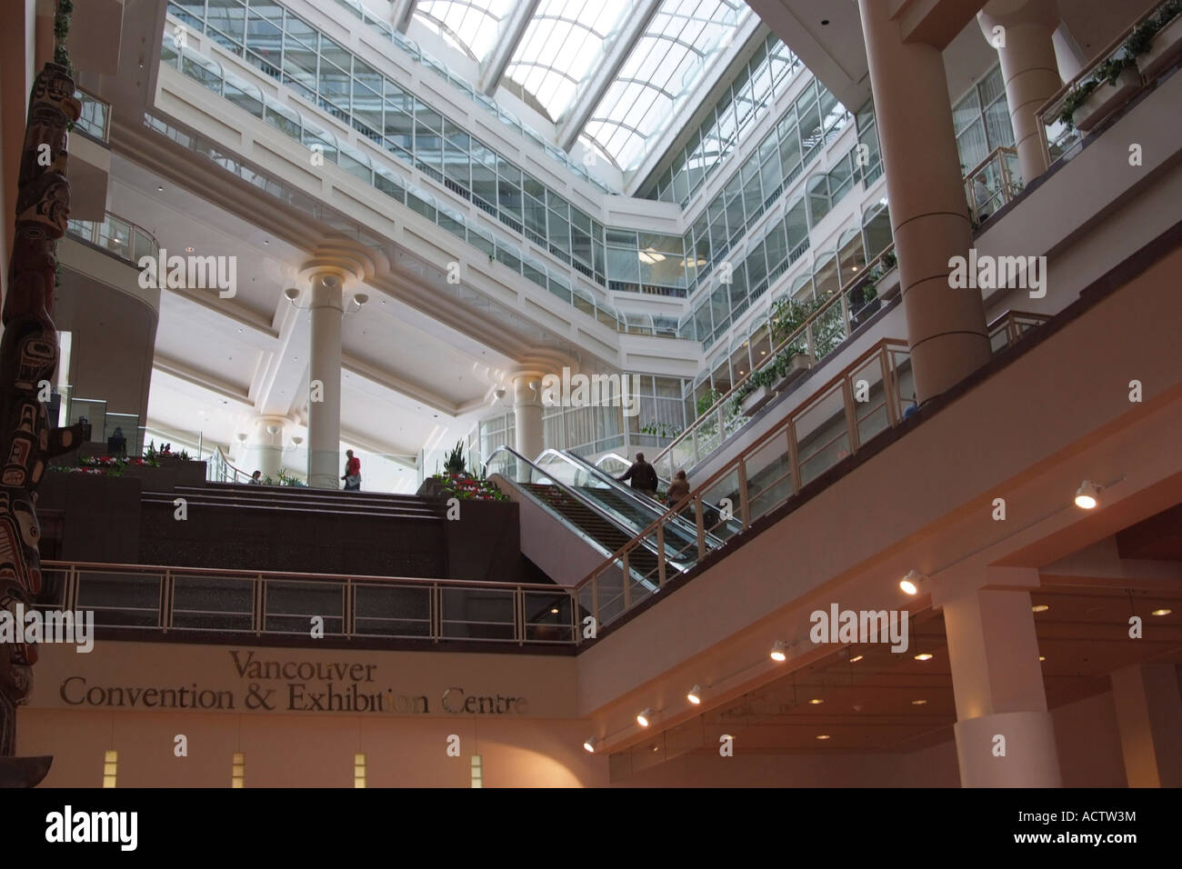 INSIDE VIEW OF VANCOUVER CONVENTION AND EXHIBITION CENTER Stock Photo ...