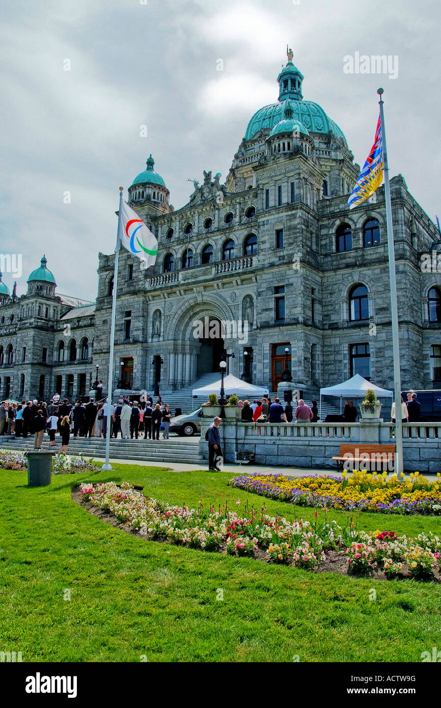 PORTRAIT VIEW OF FRONT SIDE OF PARLIAMENT BUILDING OF VICTORIA ISLAND ...