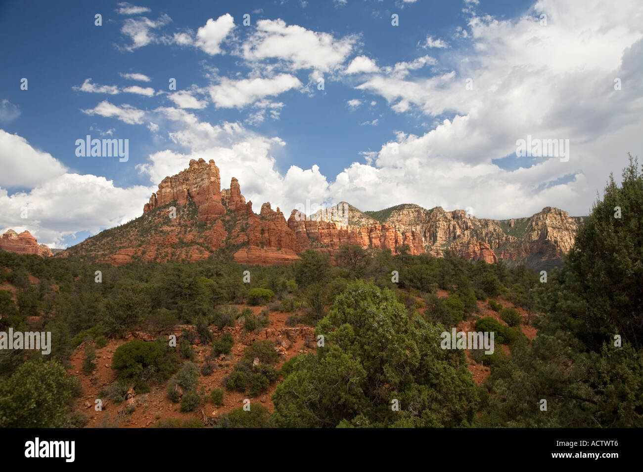 Snoopy Rock red rock formation from Hillside, Sedona, Arizona Stock ...