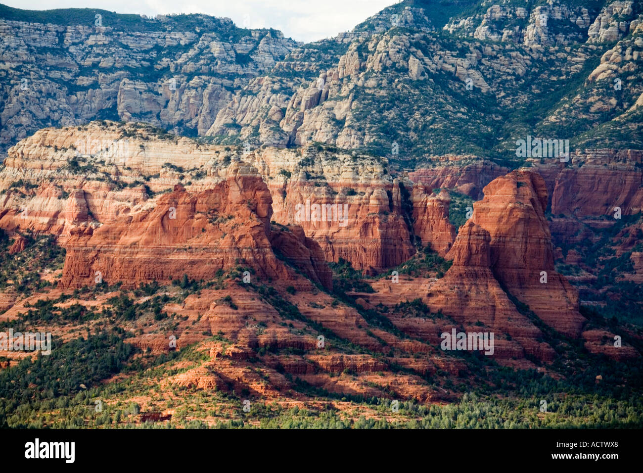 Red rock formations from Hillside, Sedona, Arizona Stock Photo - Alamy