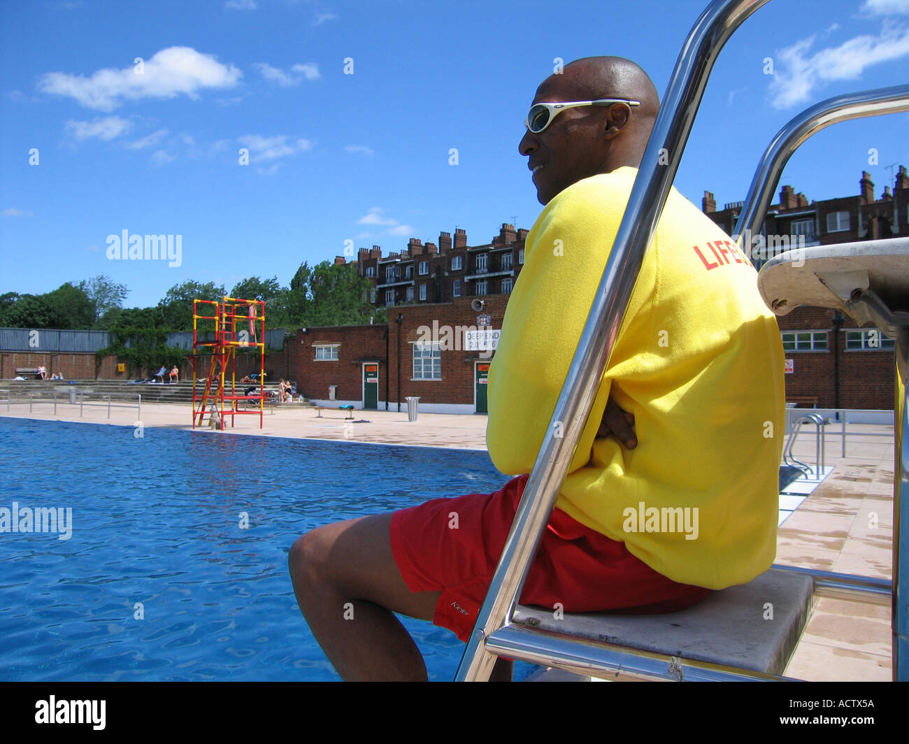 Lido london lifeguard hi-res stock photography and images - Alamy