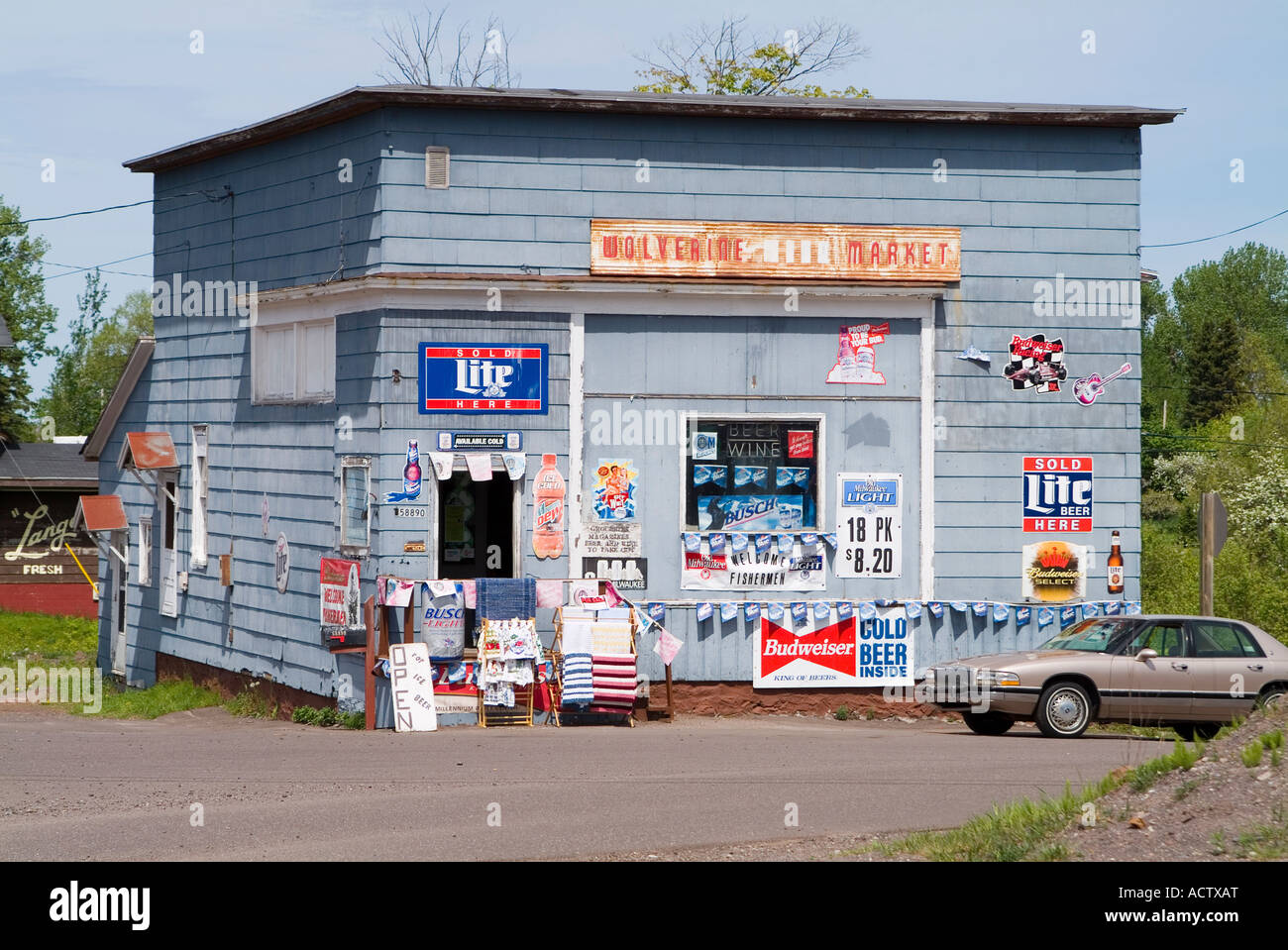 AN OLD SHOP FULL OF BANNERS Stock Photo - Alamy