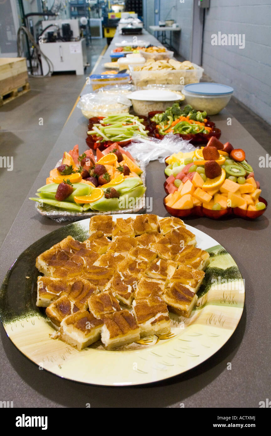 A big spread of eatables Stock Photo - Alamy