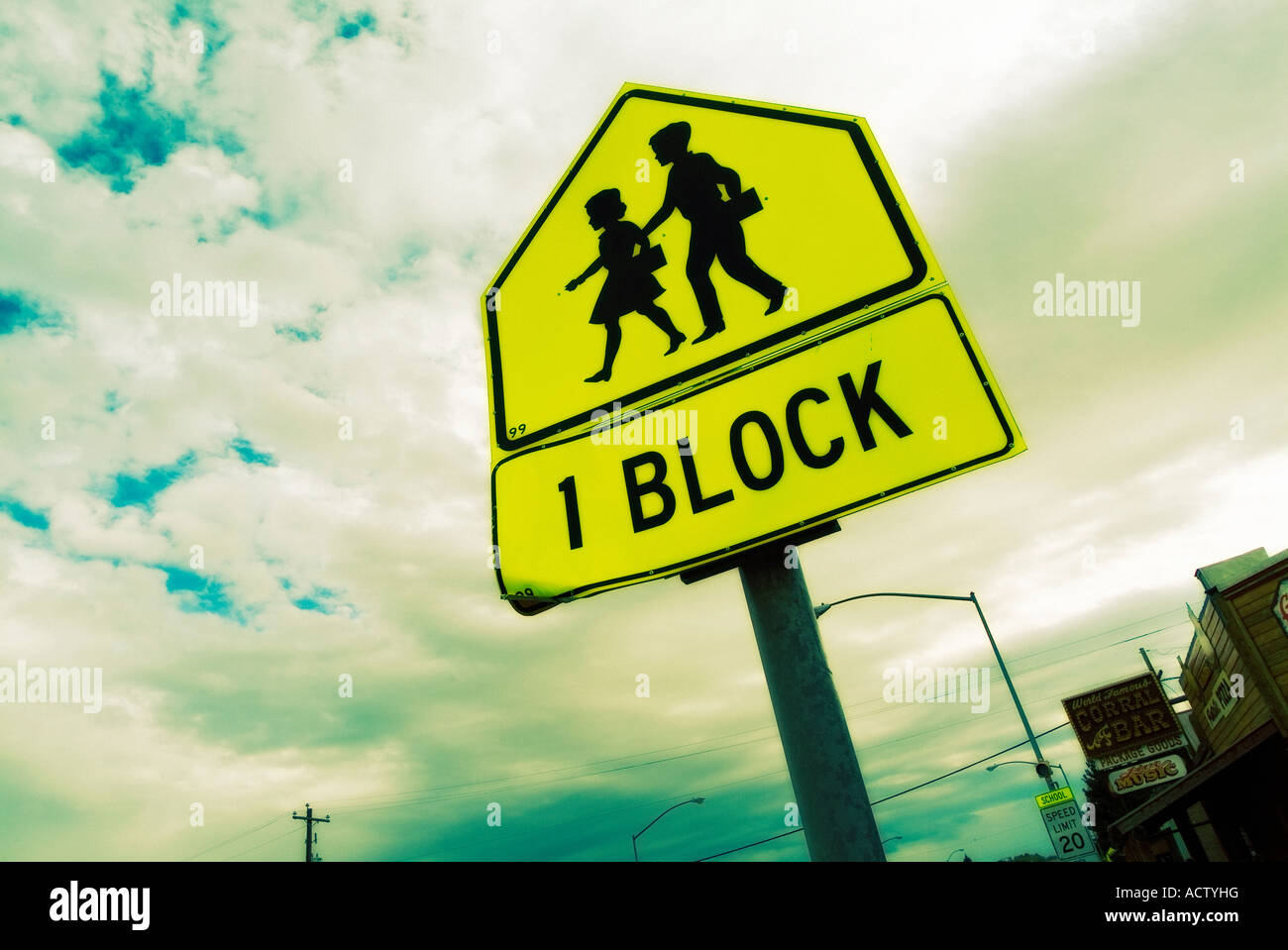 Traffic signal. Pinedale. Wyoming State. USA Stock Photo - Alamy