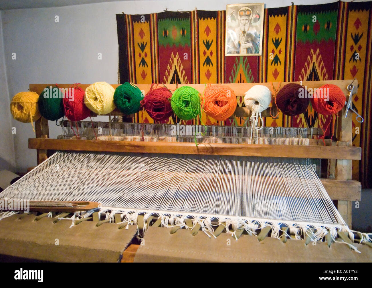 Loom for hand weaving kilim carpets Hutsulshyna Hutzulshyna Carpathian ...