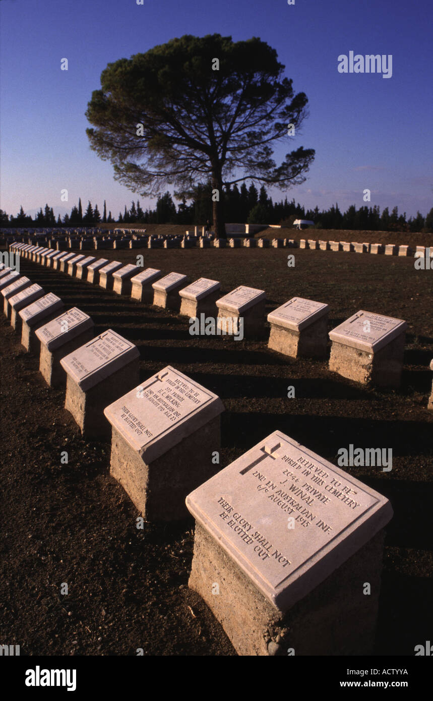 Graves of Australian soldiers at the Australian memorial to the battle ...