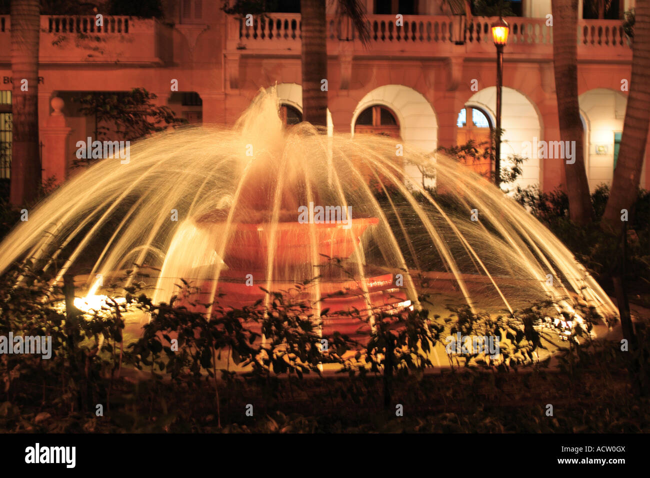 Fountain, Parque de Bolivar, Cartagena de Indias, Bolivar, Colombia ...