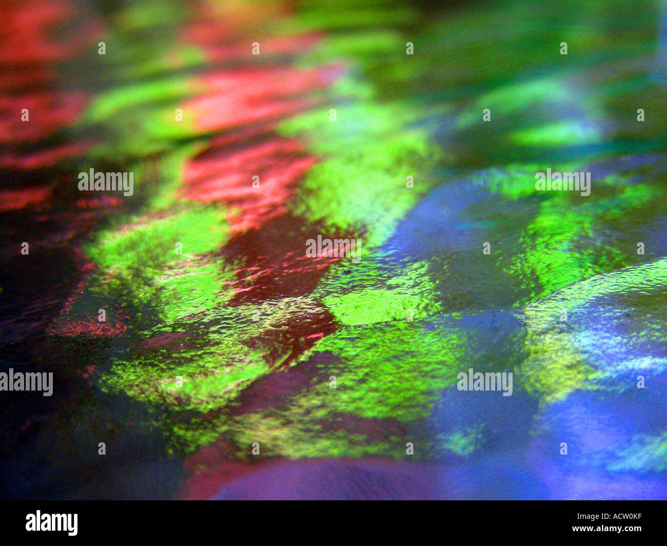 Reflections on wet pavement Stock Photo - Alamy