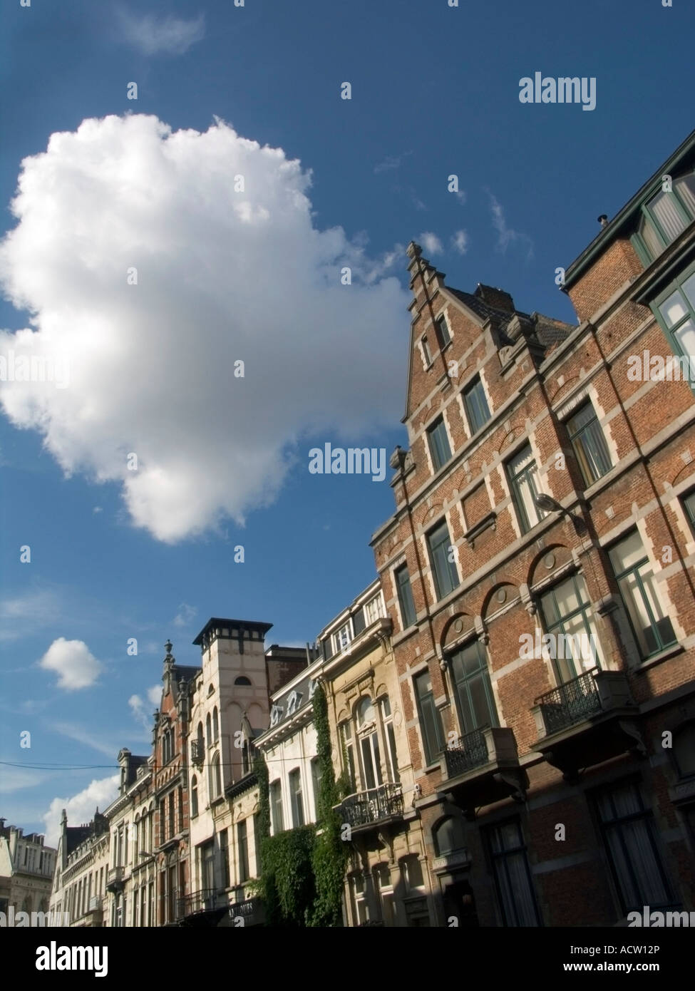 houses in brussel, belgium Stock Photo - Alamy
