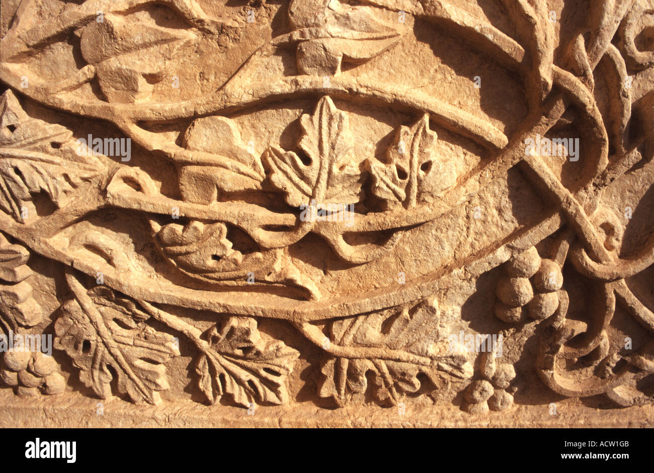 Syria Palmyra Temple of Base Relief carvings featuring ancient roman ...