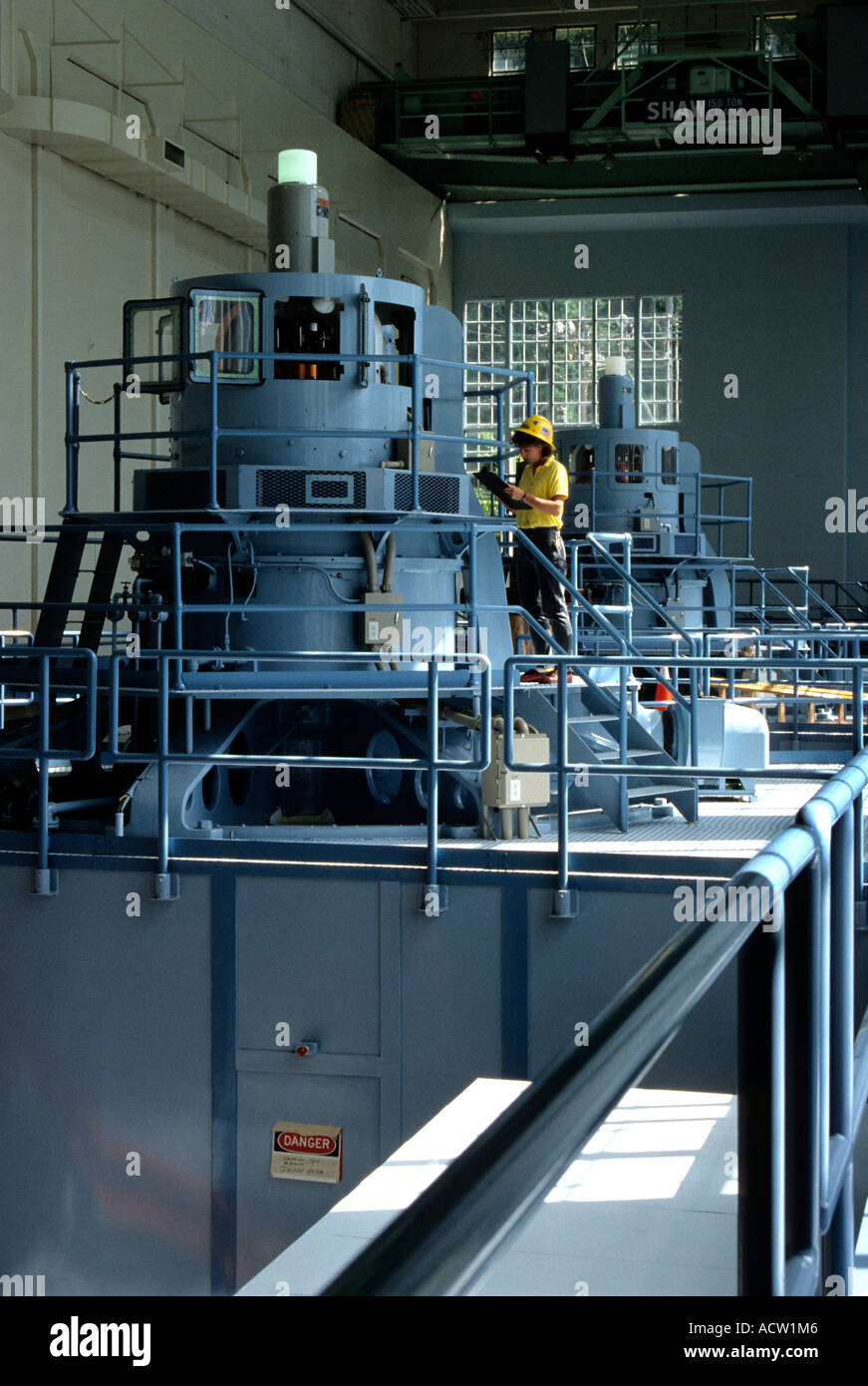 Turbines at power generating plant Stock Photo - Alamy