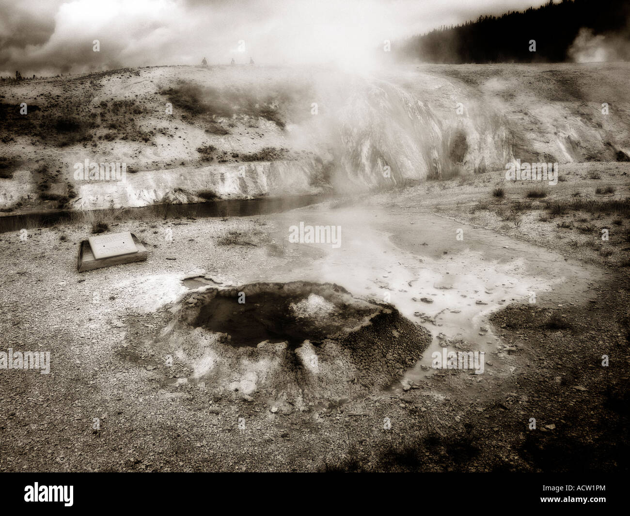 Chinese Spring. Old Faithful area. Yellowstone National Park. Wyoming ...