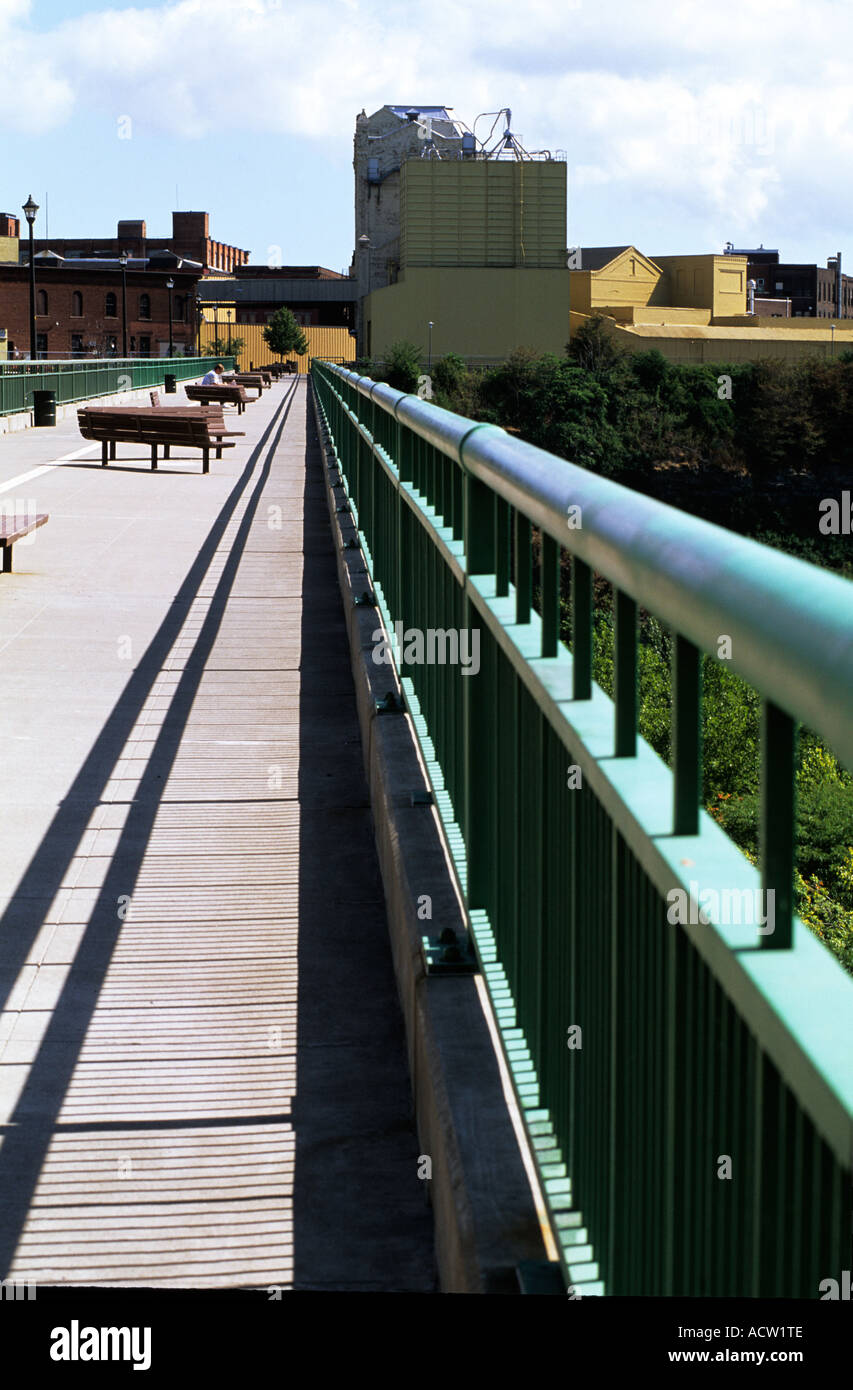 Pedestrian bridge, Rochester, NY USA Stock Photo - Alamy
