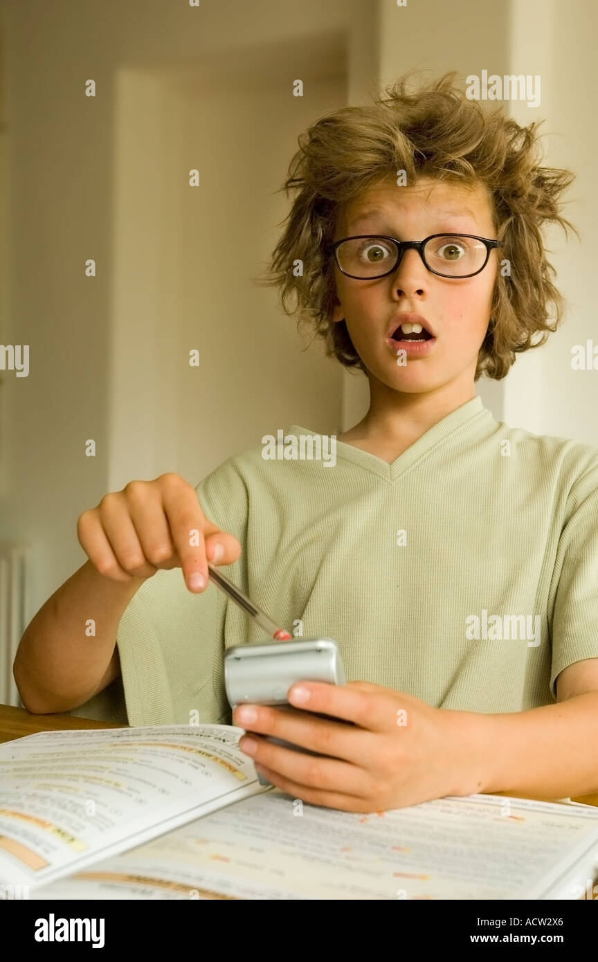 Addition answer boy calculate calculator child class desk education hi ...